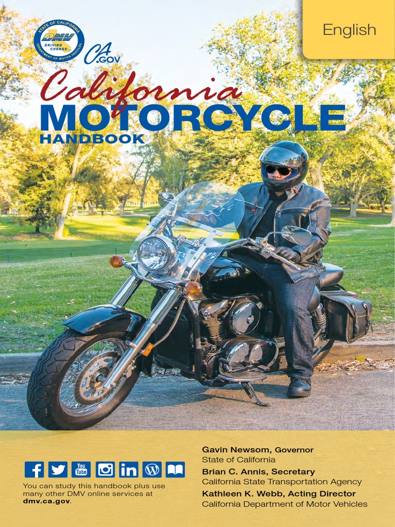 California DMV Motorcycle Handbook | PDF | Department Of Motor Vehicles ...