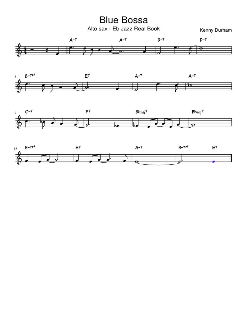 Blue Bossa | PDF