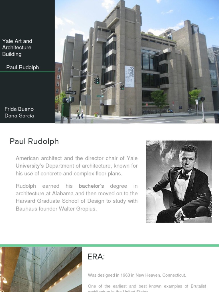 Yale Art and Architecture Building Paul Rudolph | PDF | Economic ...