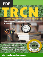 TRCN PQE Past Questions and Answers | PDF | Learning | Curriculum