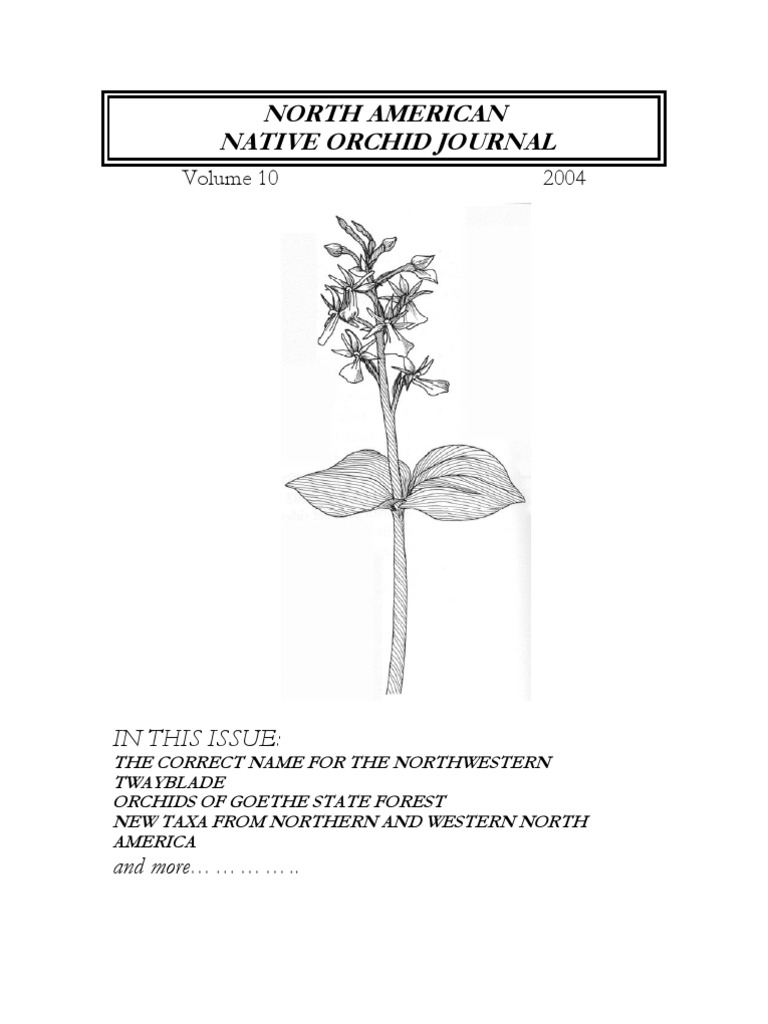 2004 Compilation North American Native Orchid Journal | PDF | Genus ...