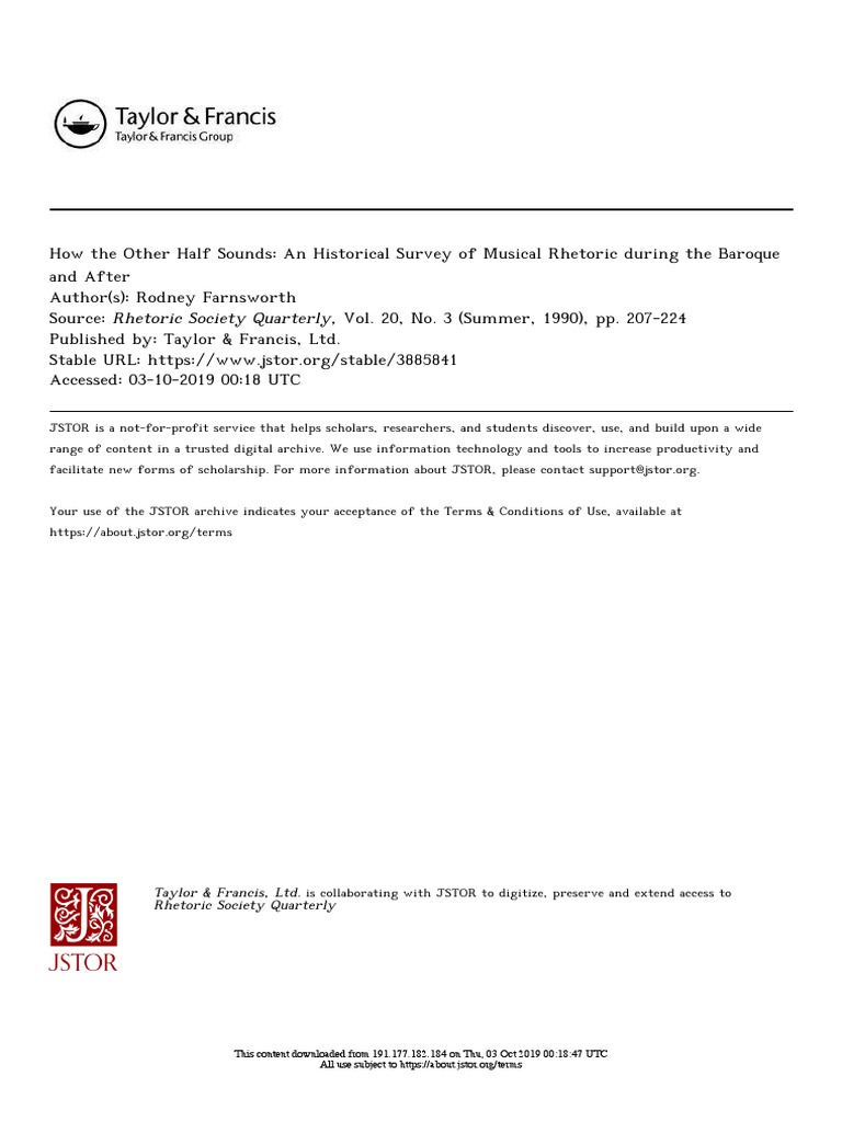 Rethoric Classical Music | PDF | Rhetoric | Composers