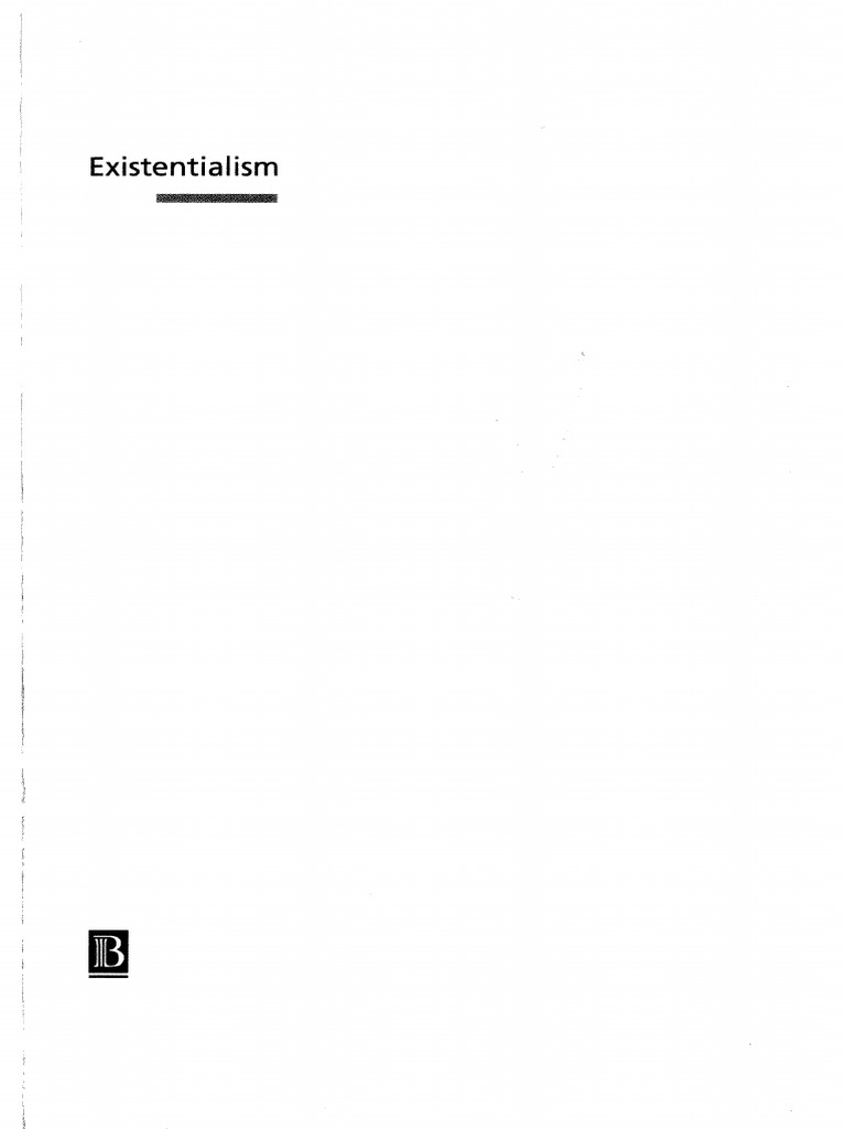 David E. Cooper - Existentialism - A Reconstruction-Wiley-Blackwell (1999) PDF | PDF