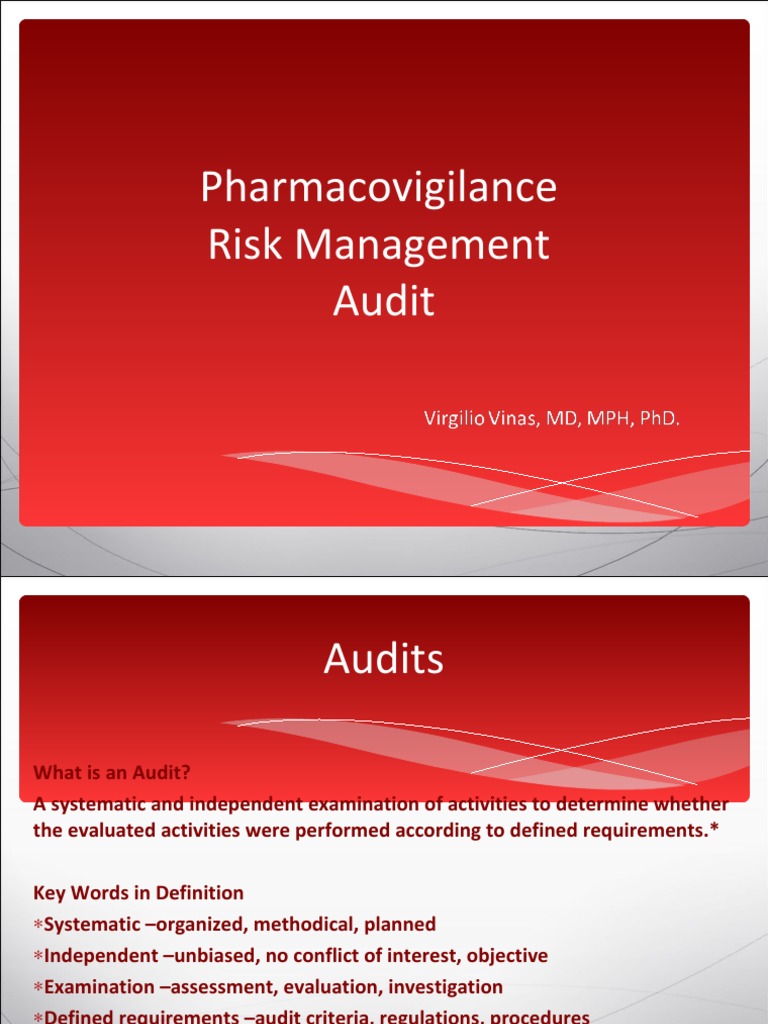 Pharmacovigilance Audit Overview | PDF | Pharmacovigilance | Audit