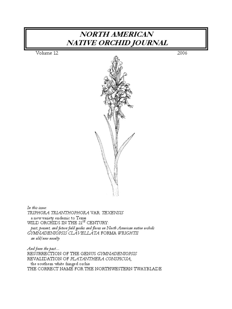 2006 Compilation North American Native Orchid Journal | PDF | Beech | Leaf
