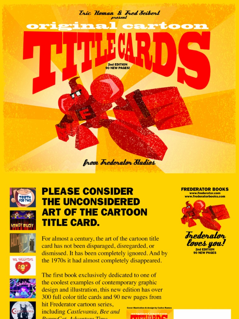 2nd Edition: Original Cartoon Title Cards From Frederator | PDF ...