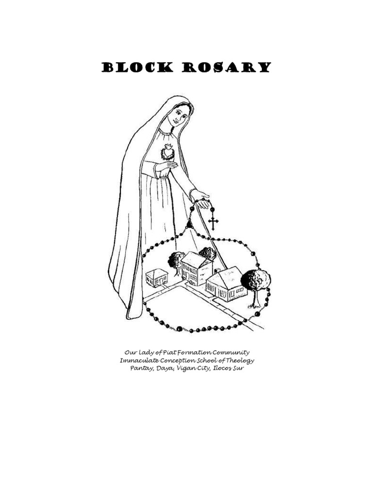 Block Rosary Prayer Guide | PDF | Mary, Mother Of Jesus | Lord's Prayer