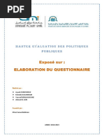 Méthodolgie PFE Questionnaire | PDF | Document | Questionnaire