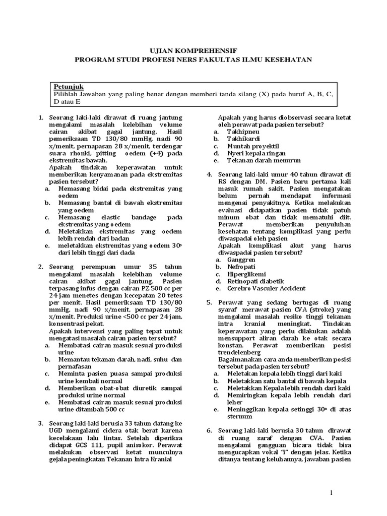 Soal Komprehensif Lengkap 180 | PDF