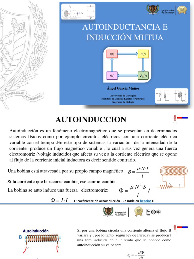 Autoinducción y su Aplicación en Transformadores | PDF | Inductancia ...