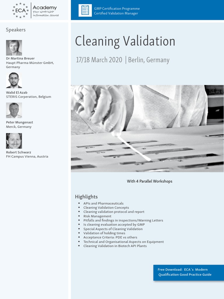ECA Cleaning Validation | PDF | Biotechnology | Risk Management
