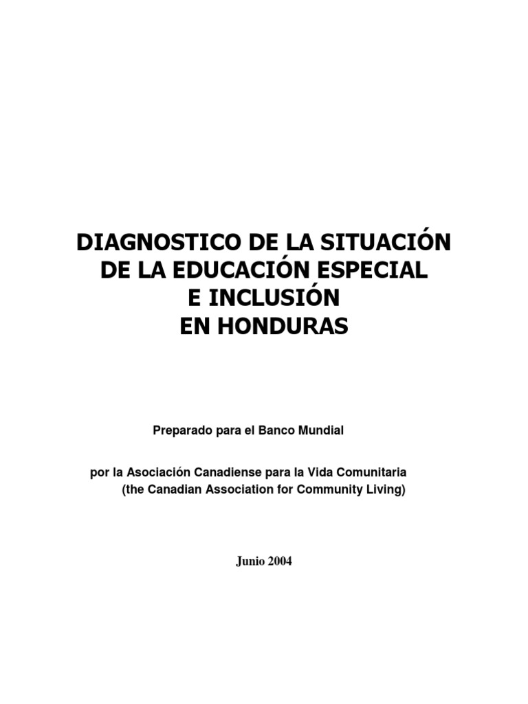 InclusiveEducation Honduras | PDF | Educación especial | Honduras