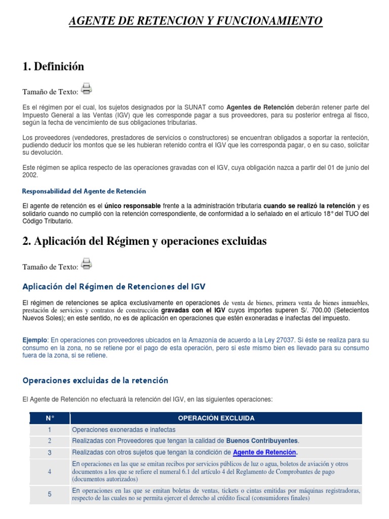 Informacion Agente de Retencion | PDF | Regulación | Impuestos