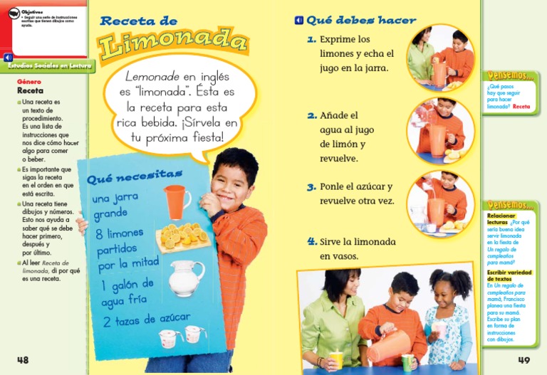 Receta de Limonada para Niños | PDF | Limonada | Bebidas