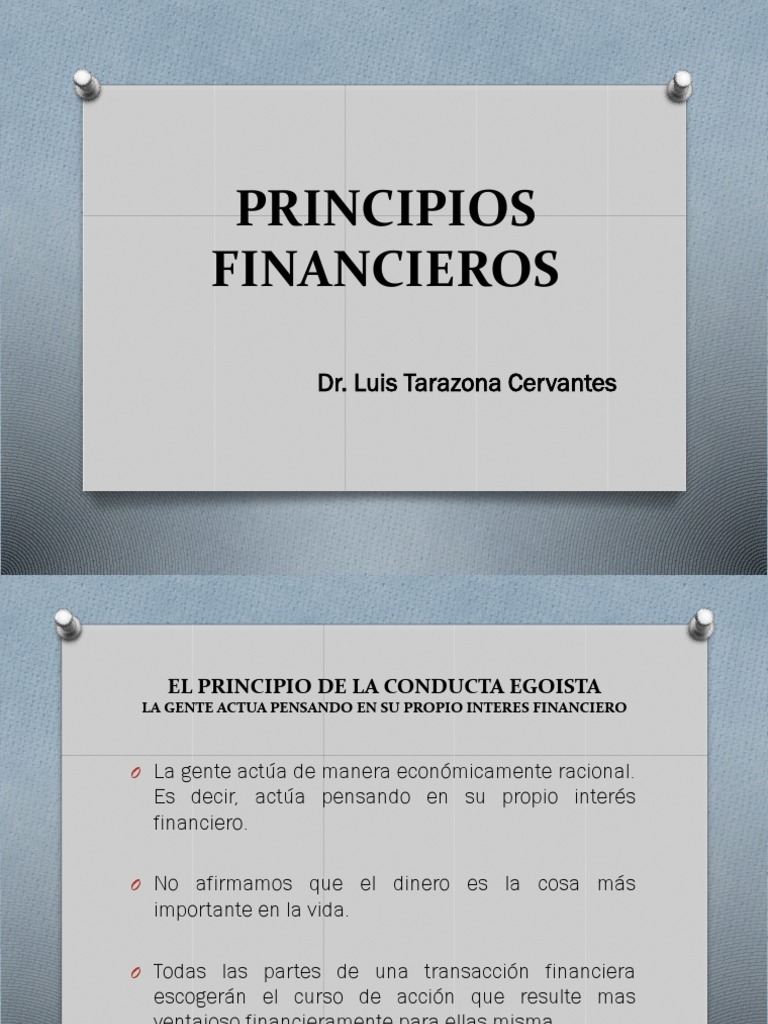Principios Financieros-1.pptx | Compartir (Finanzas) | Ciencias económicas