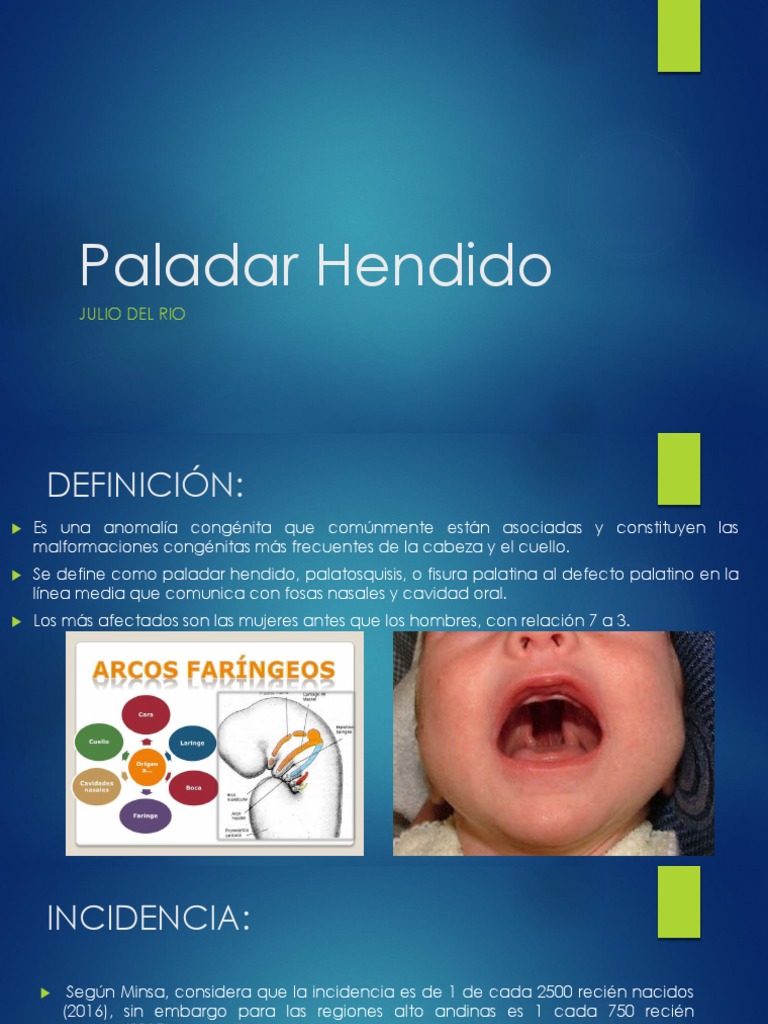 Paladar Hendido En Recién Nacidos Pdf