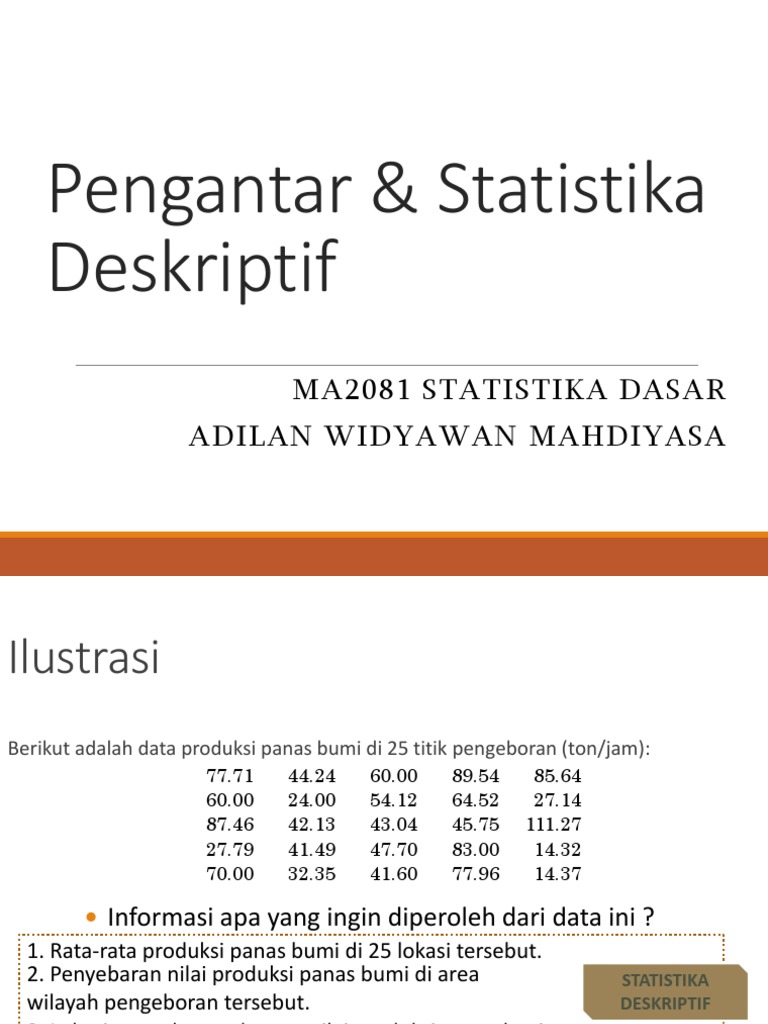 Statistika Deskriptif | PDF