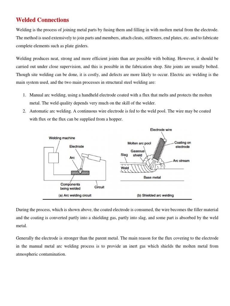 Welded Connections | Download Free PDF | Welding | Construction