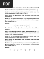 Algebra 2: Inverse Variation Guide | PDF | Length | Variable (Mathematics)