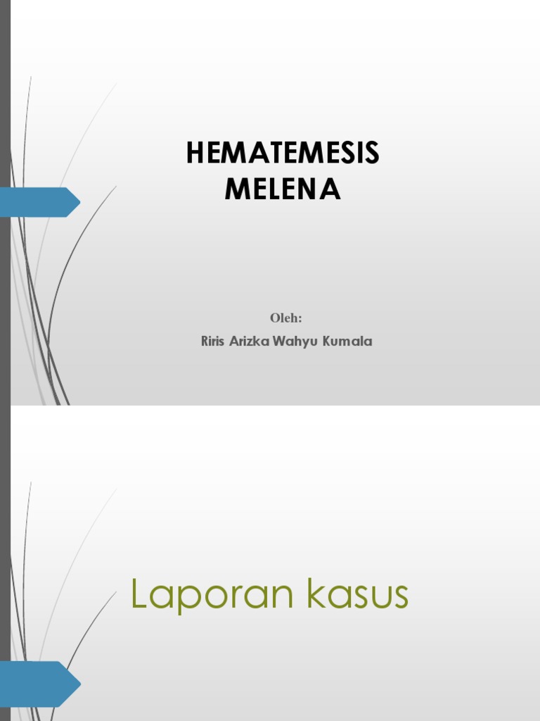 Hematemesis Melena | PDF