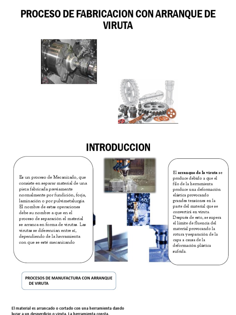 Proceso de Fabricacion Con Arranque de Viruta | PDF | Mecanizado | Forjar