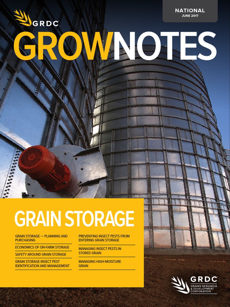 GRDC Grain Storage GrowNotes National | PDF | Grain | Cereals