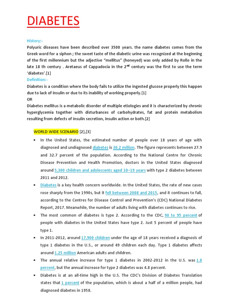 DIABETES Project | Download Free PDF | Diabetes Mellitus Type 1 ...