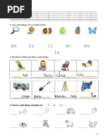Cuadernillo Lectoescritura M, P, L, S | PDF | Comunicación humana ...