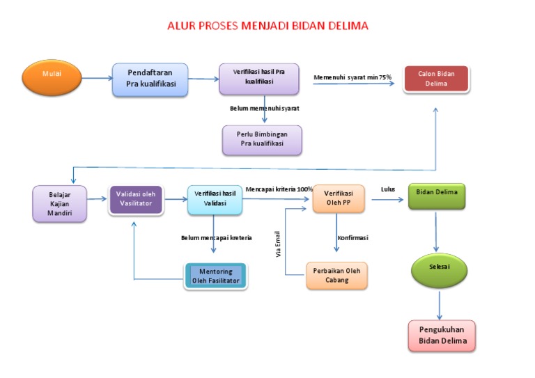 Alur Proses Menjadi Bidan Delima | PDF
