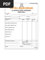 Hotel Bill Sample | PDF