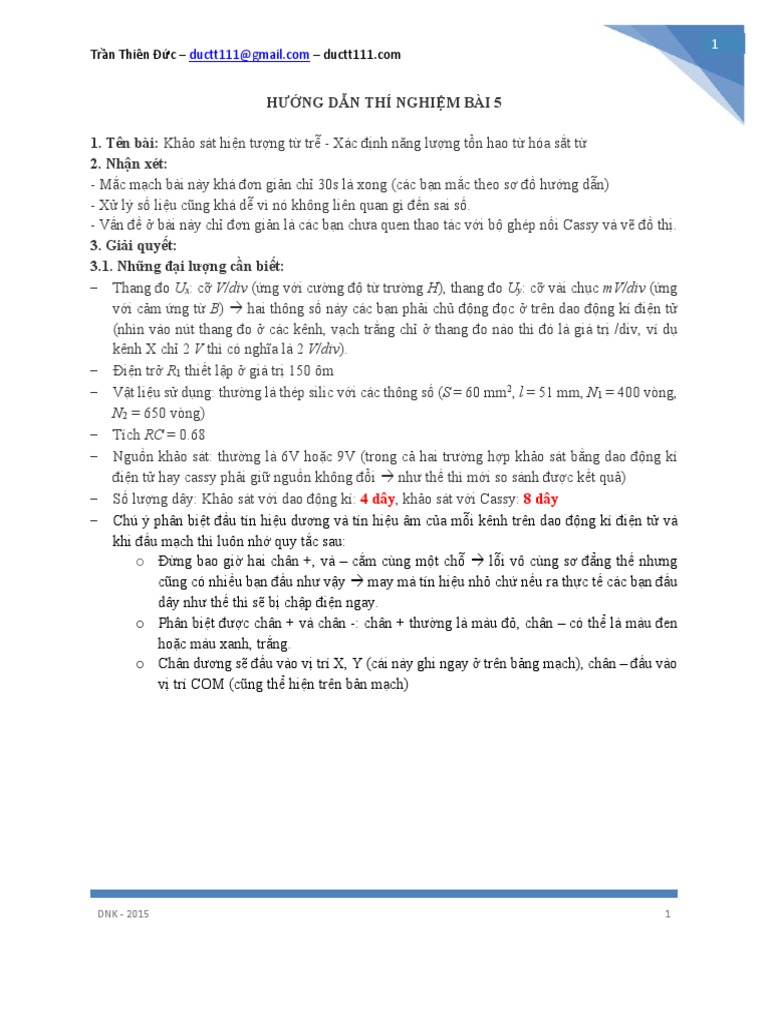 HDTN Khao Sat Hien Tuong Tu Tre Xac Dinh Nang Luong Ton Hao Sat Tu | PDF