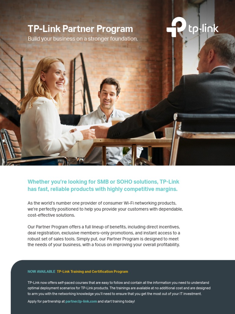 TP Link Partner Program Flyer | PDF | Economies | Business