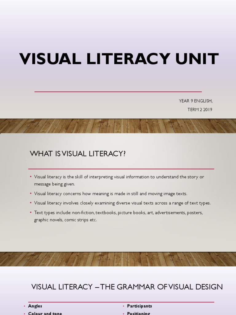 Visual Literacy Unit - Techniques Presentation | PDF | Composition ...
