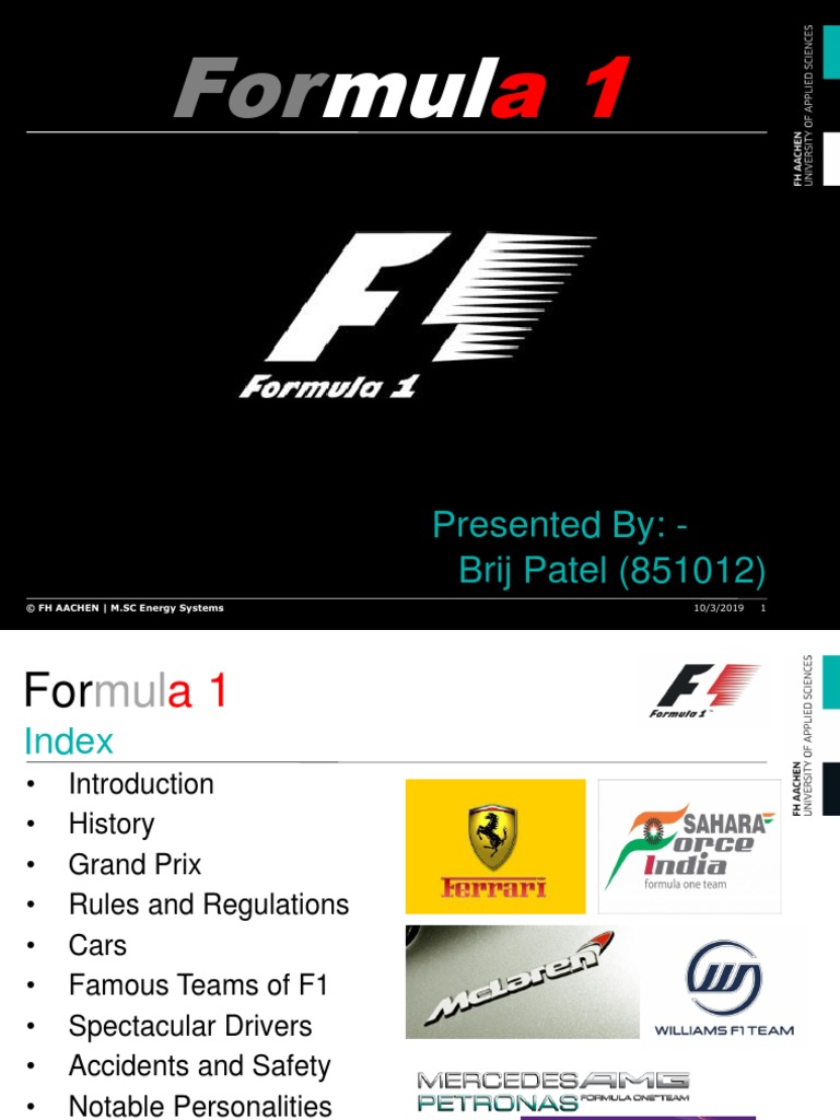 Formula 1 | PDF | Formula One | Racing Formulas