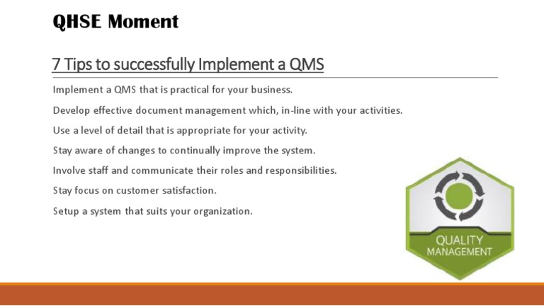 7 Tips For QMS | PDF