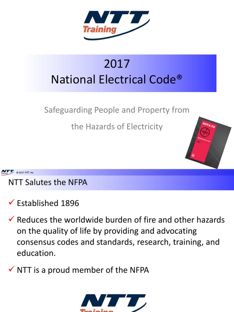 2017 National Electrical Code®: Safeguarding People and Property From ...