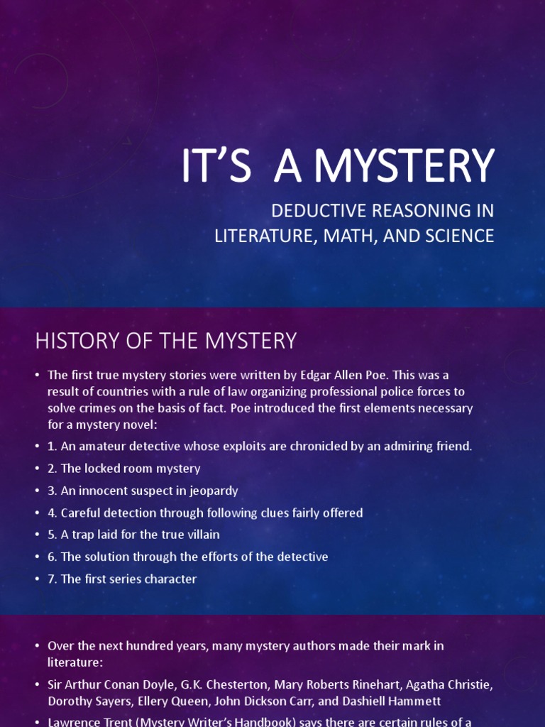 A Comprehensive Guide to Teaching Mysteries Through Literature, Math ...