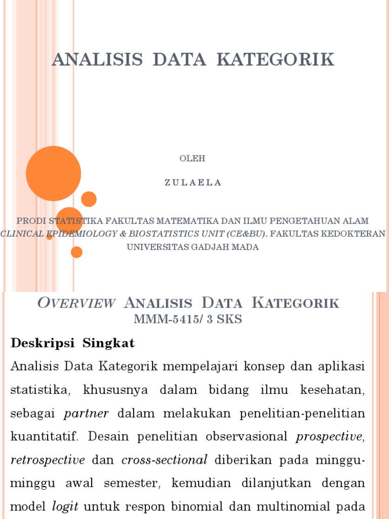 Analisis Data Kategorik dalam Statistika | PDF