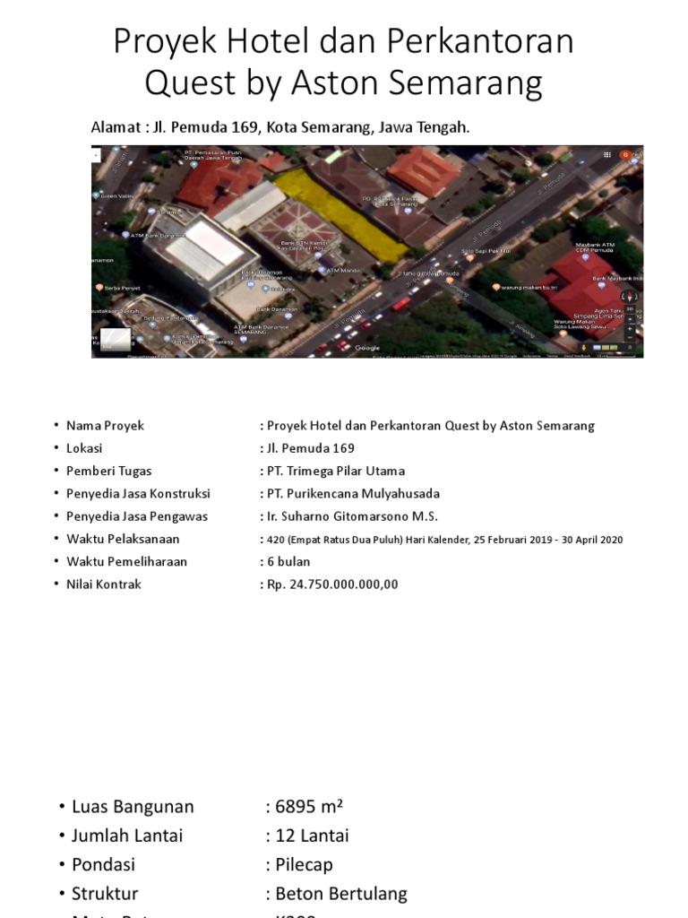 Proyek Quest Hotel Semarang 2020 | PDF | Teknologi & Rekayasa