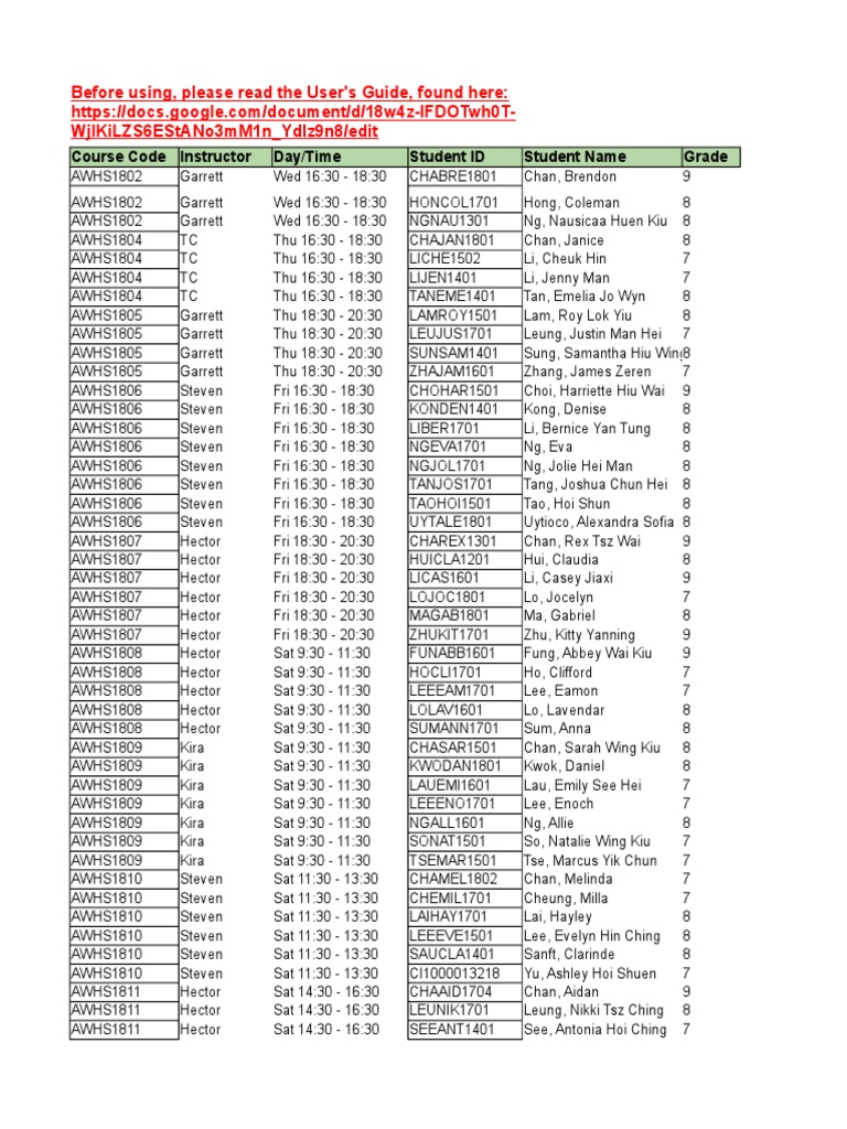 Secondary Homework Master Sheet | PDF | Hong Kong | Chinese Martial Arts