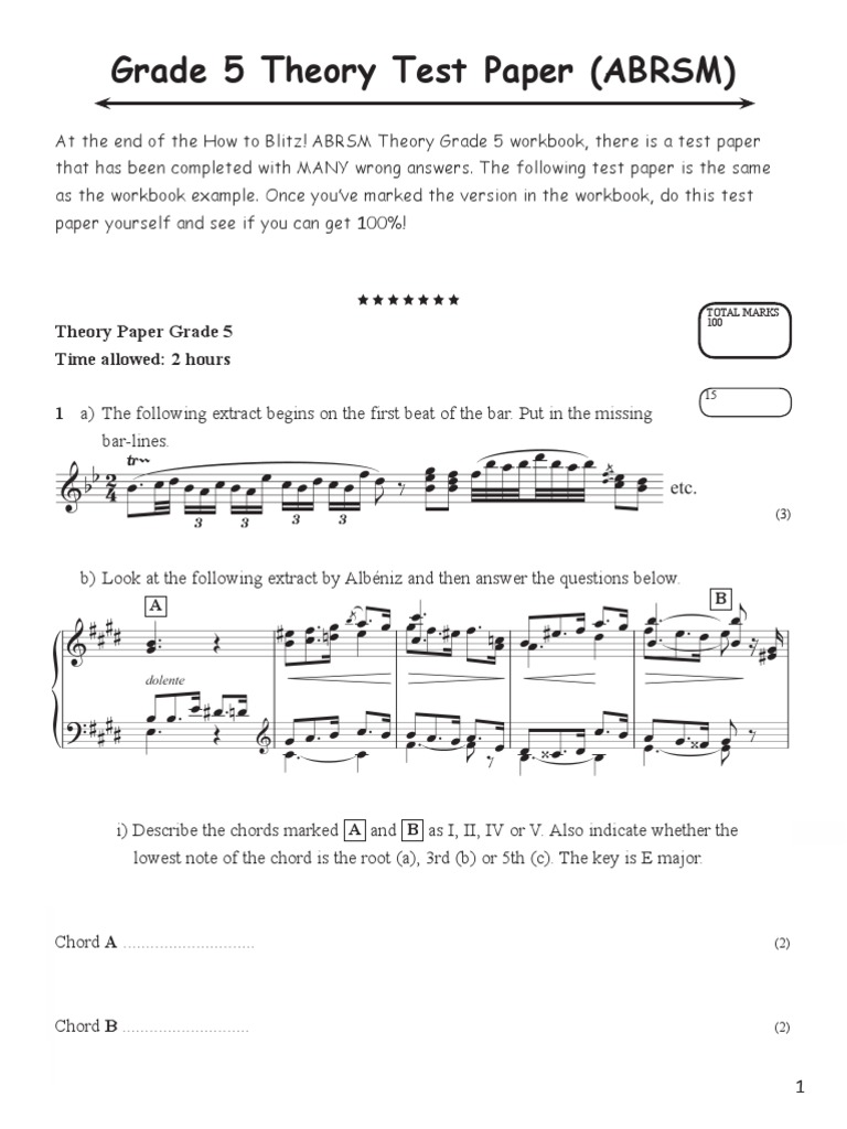 ABT5TP Uncompleted 2018 Edition 1 | PDF | Clef | Musical Compositions