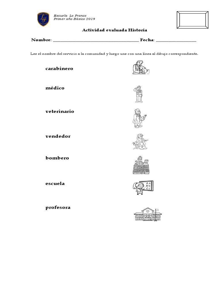 Guía Servicios Comunidad Primero Basico | PDF