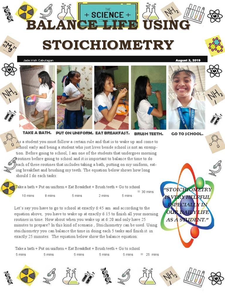 Stoichiometry is Very Helpful Especially in Our Daily Life as a Student ...