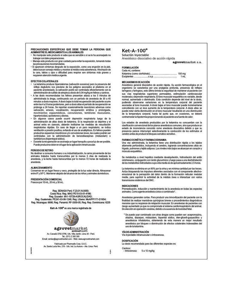 Ket A 100 PDF | PDF | Anestesia | Especialidades Medicas