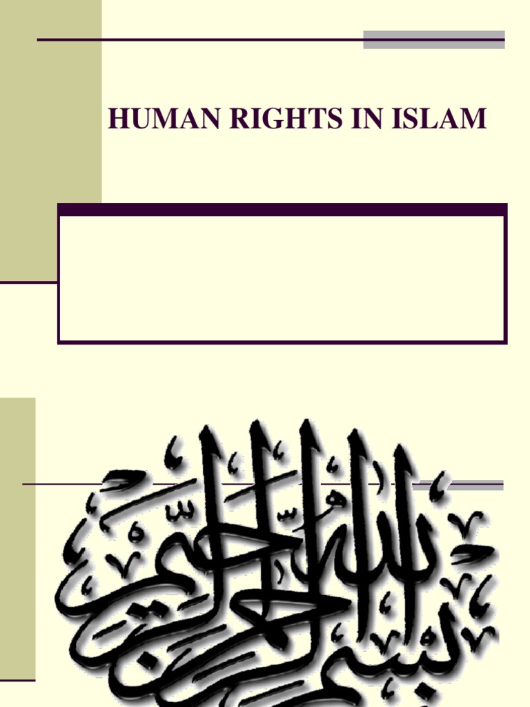 Human Rights in Islam | PDF | Human Rights | Rights