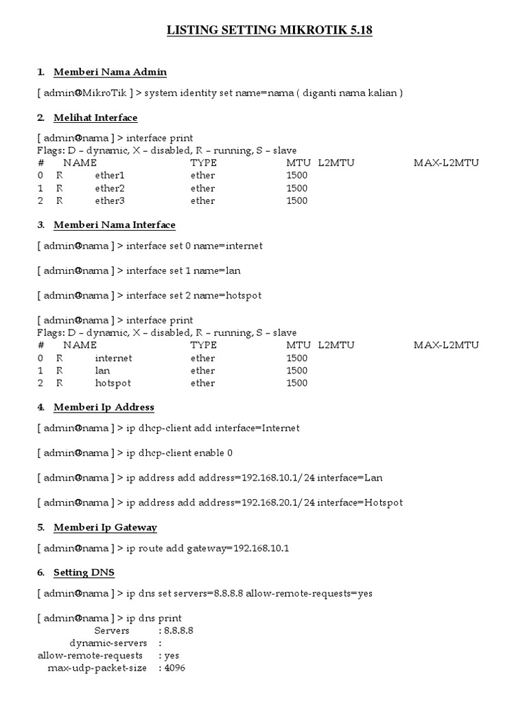 Setting Mikrotik Smk 1 Pdf Ip Address Domain Name System