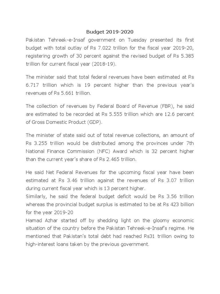 Budget | PDF | Government Budget Balance | Economies