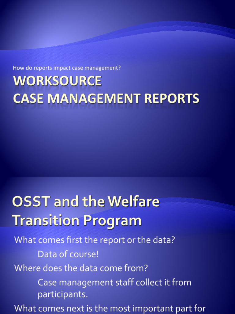 How Do Reports Impact Case Management? | PDF | Spreadsheet | Employment