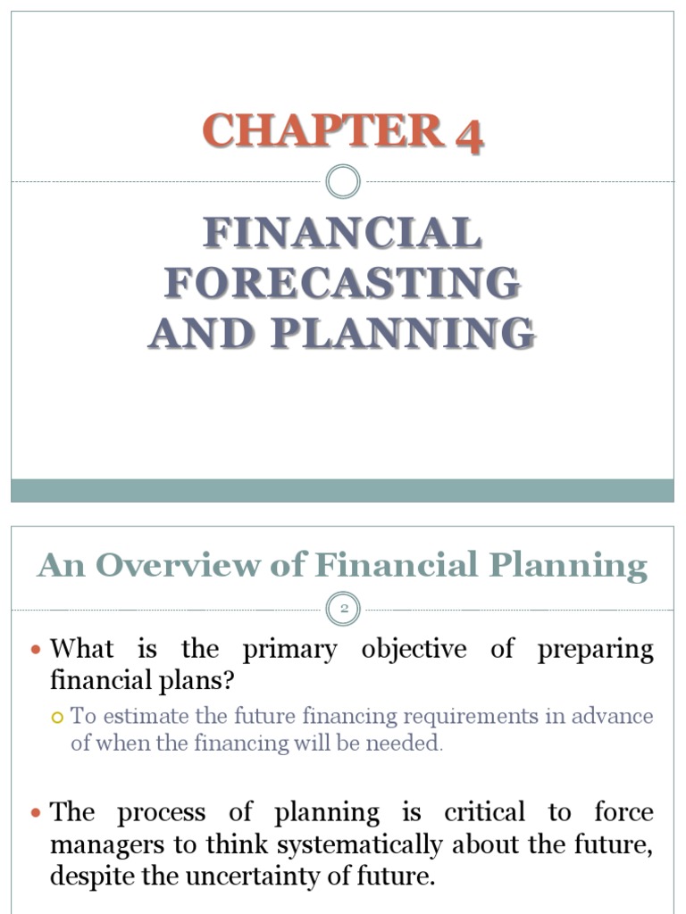 Chapter 4 | PDF | Financial Plan | Balance Sheet