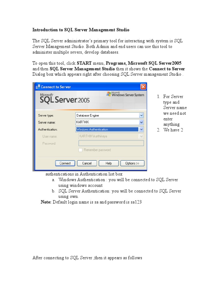 Introduction to SSMS.doc